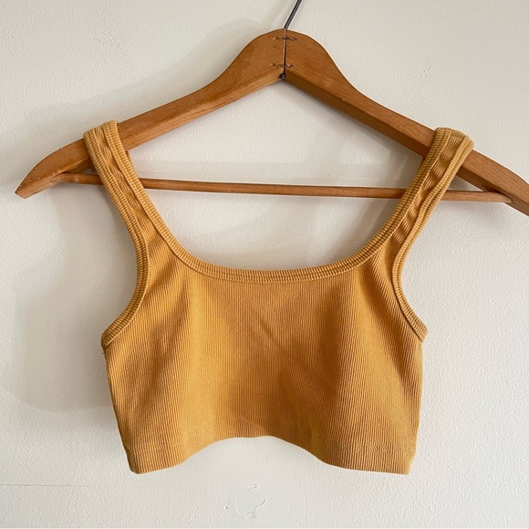 Luca + Grae | Other | Yellow Ribbed Bralette And Biker Short Set Luca ...